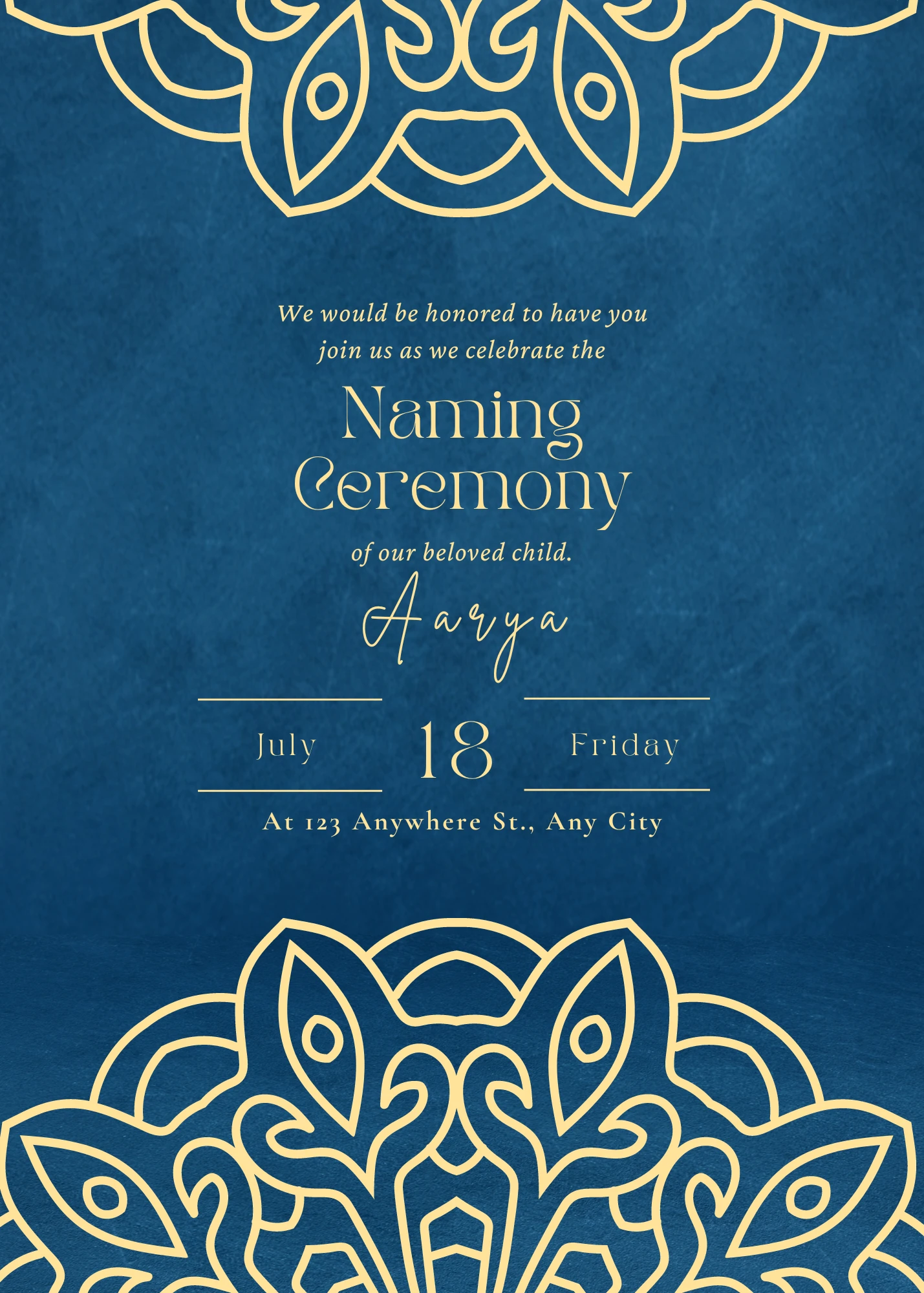 Naming Ceremony Invitation Sle - Infoupdate.org